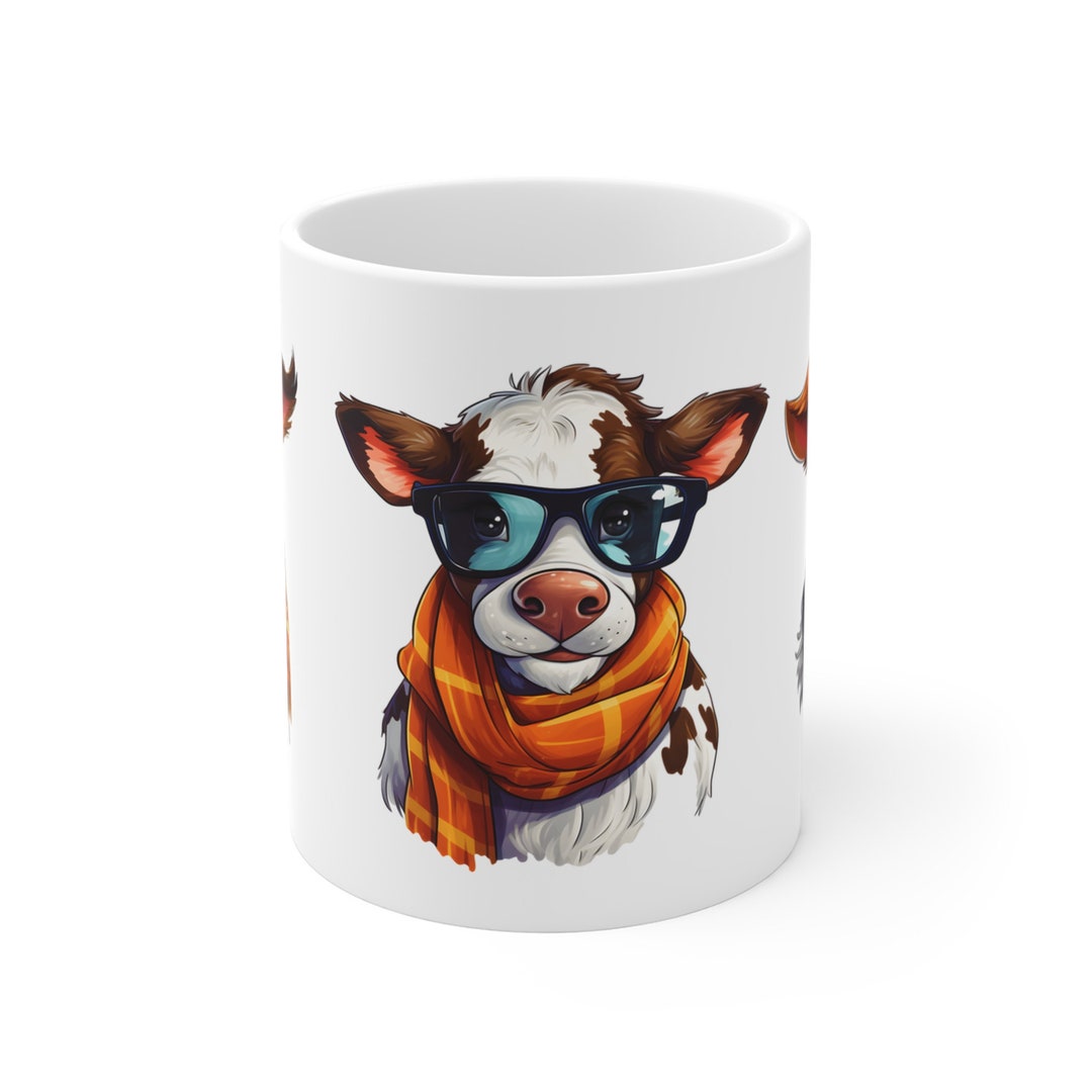 Cow Mug, Cow Mug, Cow Coffee Mug, Cute Cow Mug, Christmas Gifts, Cow ...