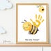 Spring Handprint Craft for Kids, Bee Handprint Art , Adorable Bumblebee ...