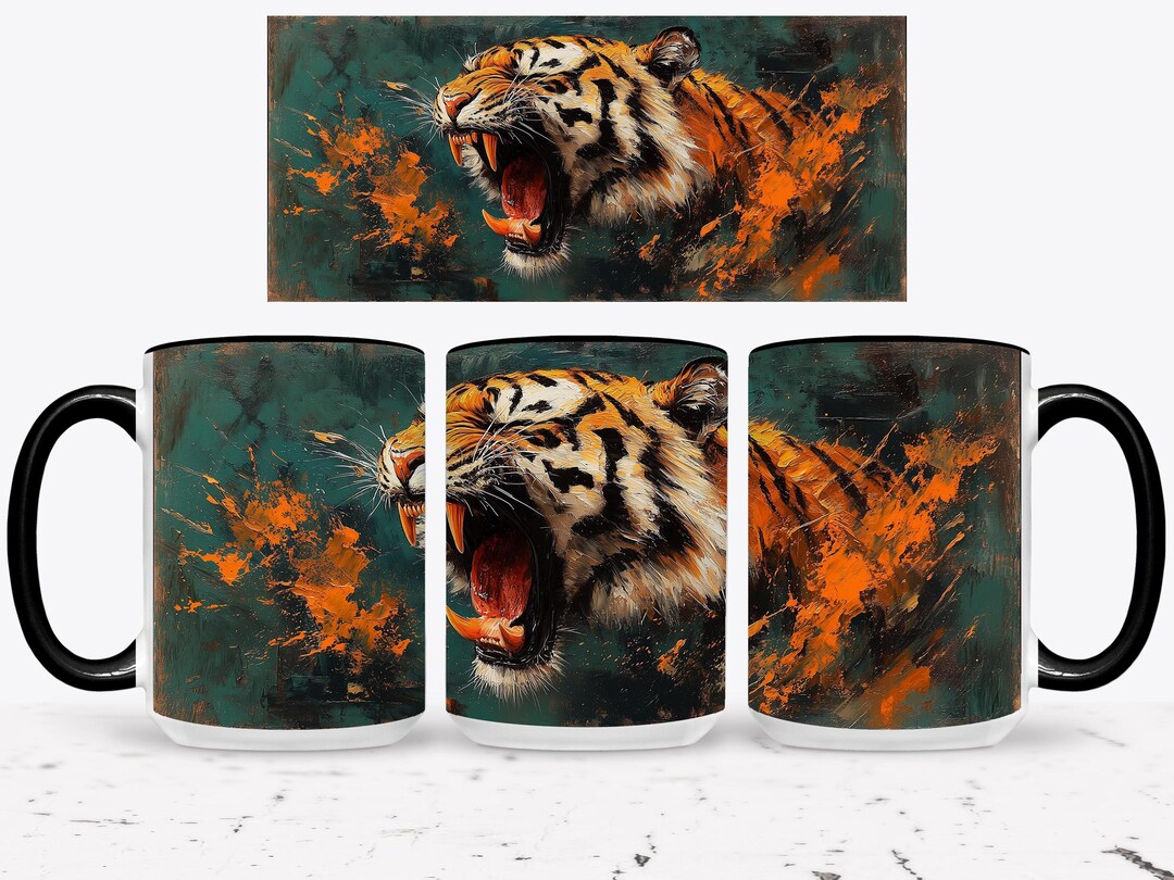 Tiger Mug PRINT Tiger Coffee Mugs Tiger Gifts for Her Tiger Gifts for ...
