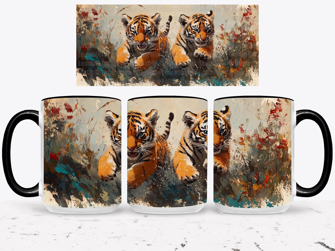 Tiger Mug PRINT Tigers Coffee Mugs Tiger Gifts for Her Tiger Gifts for ...