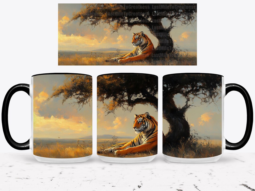 Tiger Mug PRINT Tigers Coffee Mugs Tiger Gifts for Her Tiger Gifts for ...