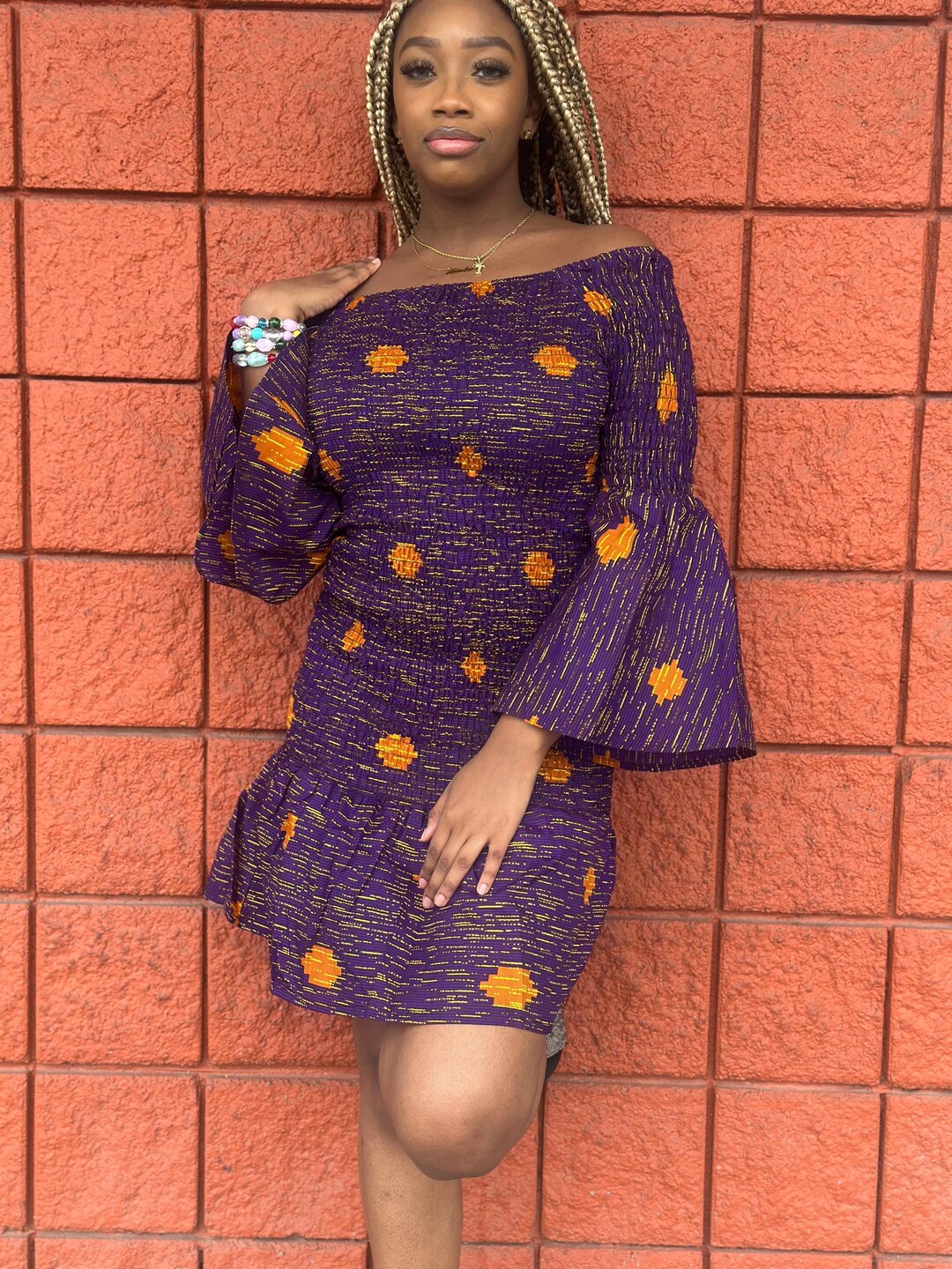 African Print African Mini Dress | African Bold Ankara Short Dress ...