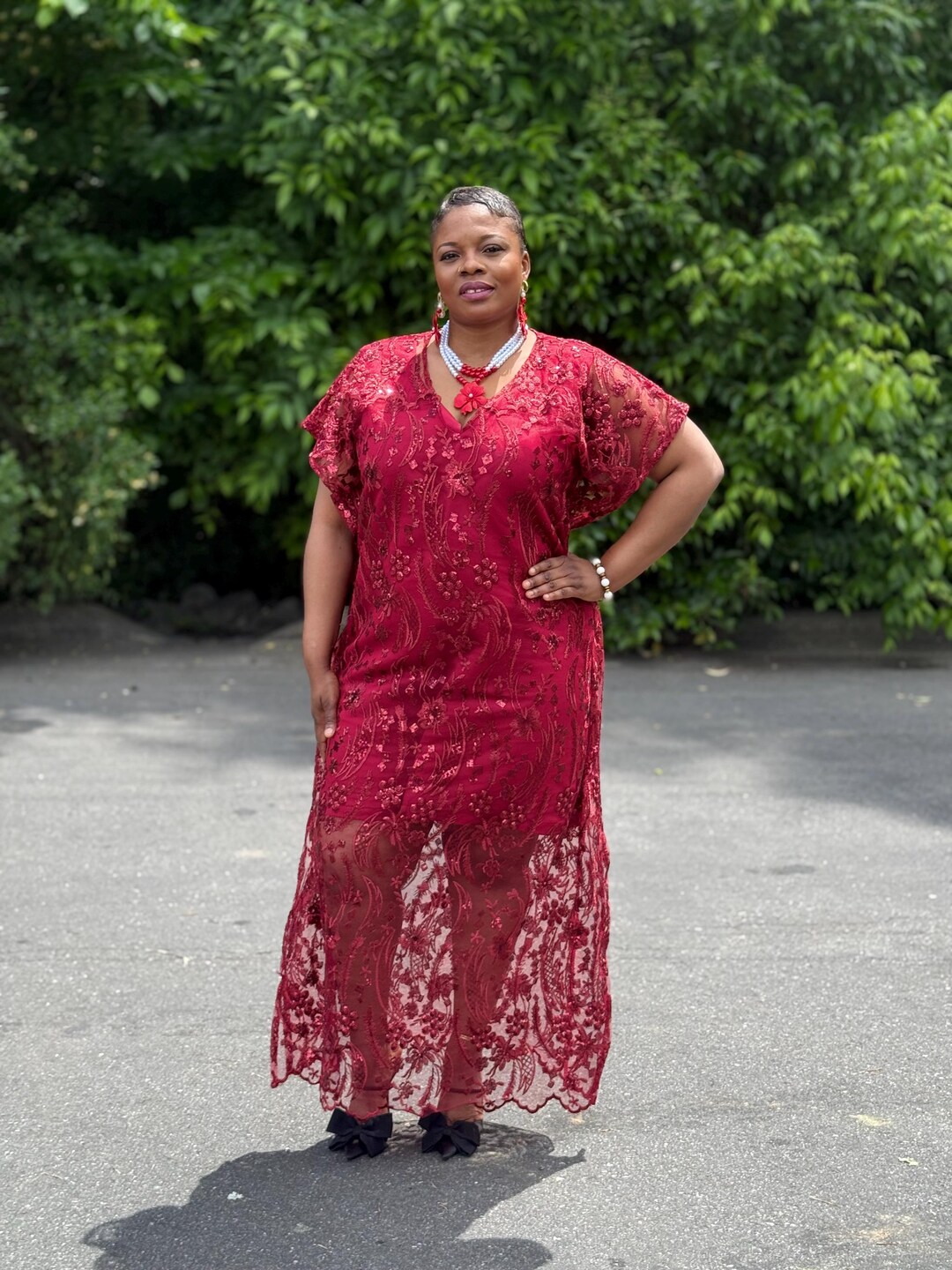 African Lace Dress – Formal Gown for Weddings, Parties, and Special ...