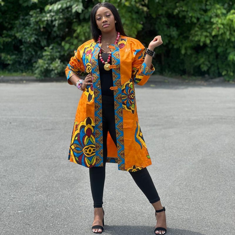 African Print Jacket - Etsy