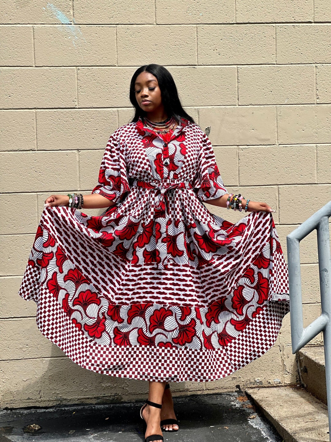Women's Traditional African Print Dress Womens Dashiki Print Long ...
