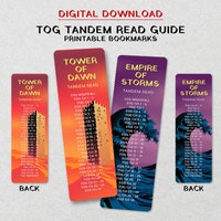Printable Reading Guide for Throne of Glass Series and Tandem Read ...