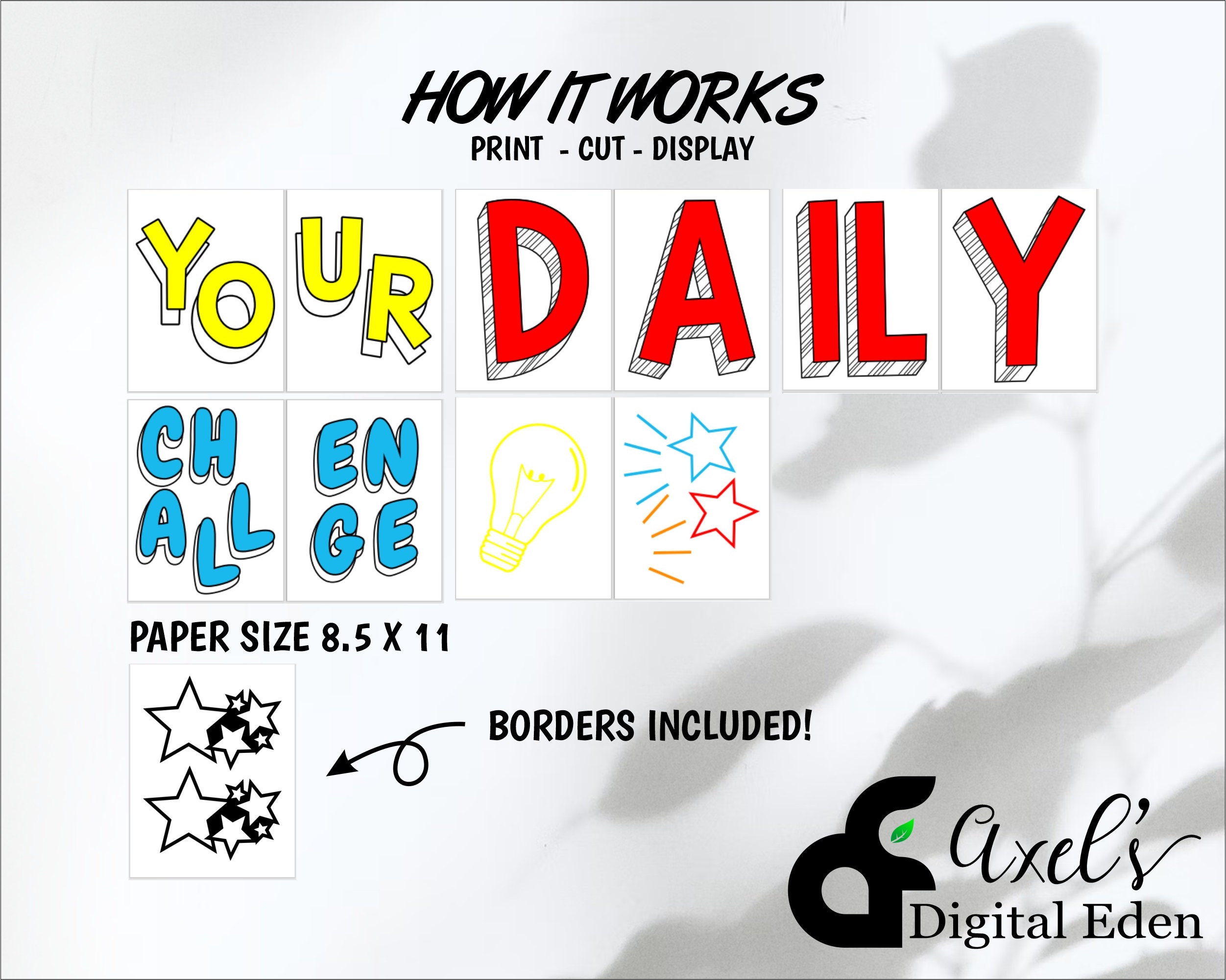 Back to School Motivational Bulletin Board Kit, Your Daily Challenge ...