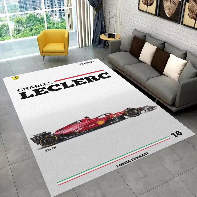 F1 Rug, Race Track, Racing Car Rug, Cartoon Rug, Area Rug, Modern Rug ...