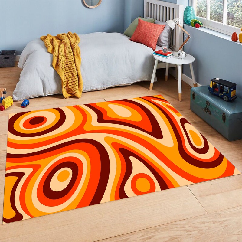 Mid Century Rug - Etsy