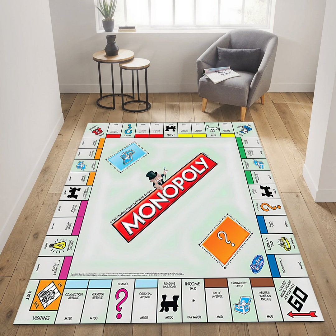 Monopoly Rug Monopoly Map Monopoly Board Play Rug Kids - Etsy