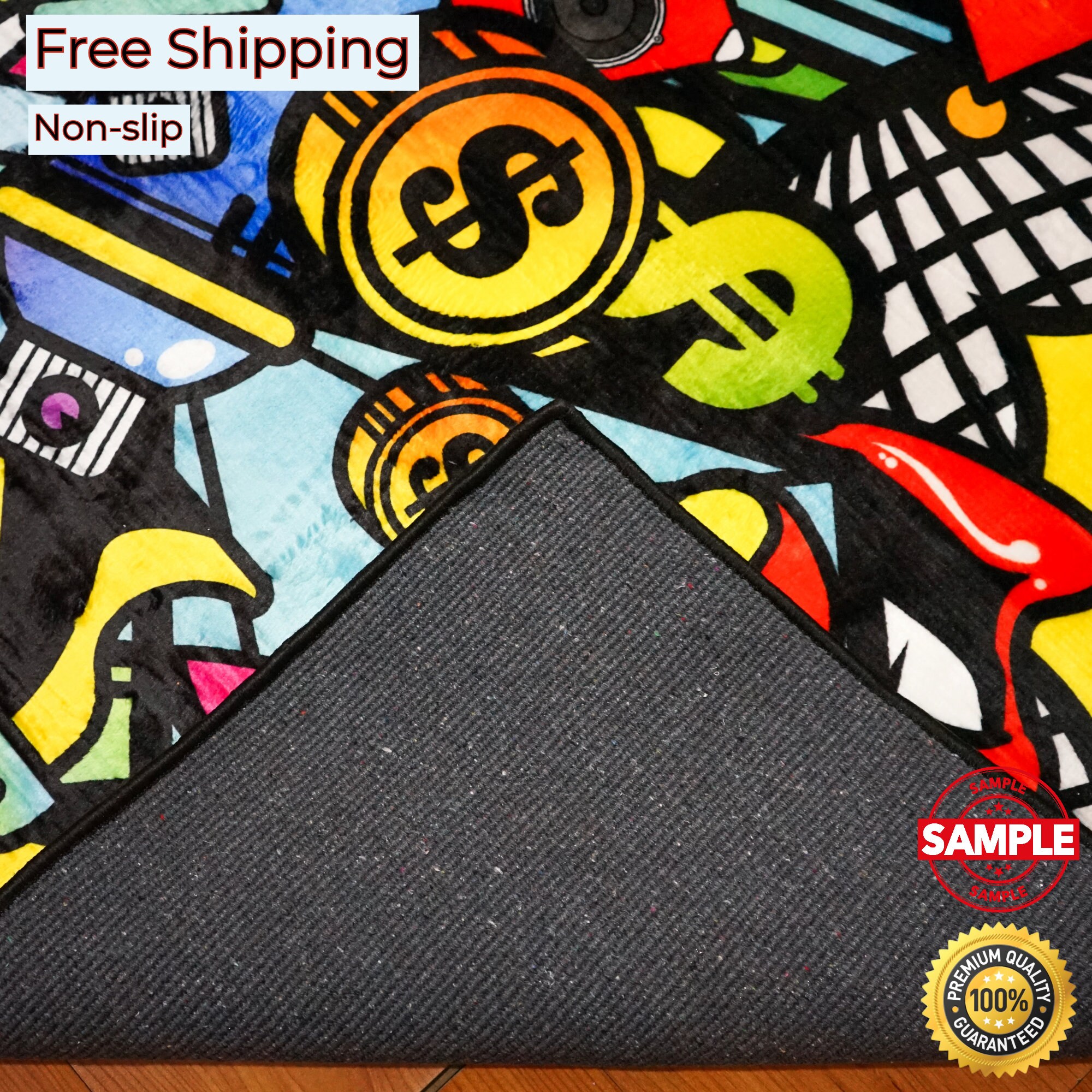 Race Track, Racing Car Rug, Race Track Rug Play Rug, Kids Play Mat ...