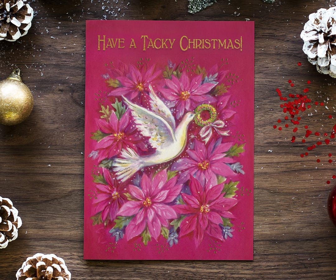 A TACKY CHRISTMAS! | Christmas Greeting Card - Funny Camp Kitsch Retro ...