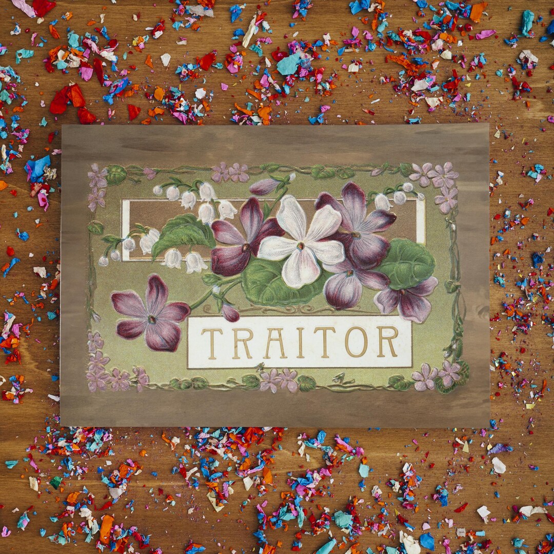 TRAITOR | New Job Card - Funny Sarcastic Vintage Antique Leaving Work ...
