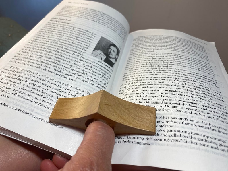 Wooden Book Page Holder, Book Buddy, Thumb Page Holder - Etsy
