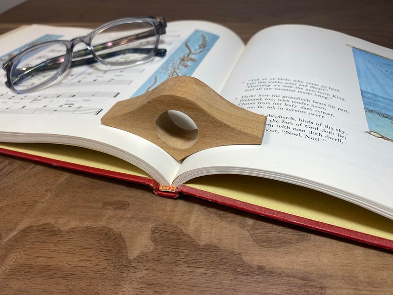 Wooden Book Page Holder, Book Buddy, Thumb Page Holder - Etsy