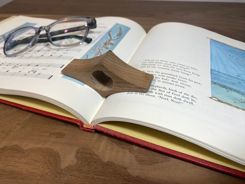 Wooden Book Page Holder, Book Buddy, Thumb Page Holder - Etsy