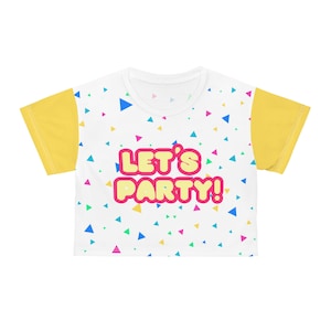 Let's Party Toy Chica Crop Tee - Etsy