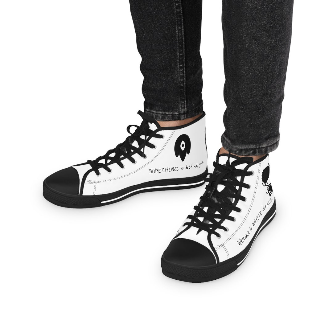 OMORI White Space Men's High Top Sneakers, White Space Omori Shoes ...