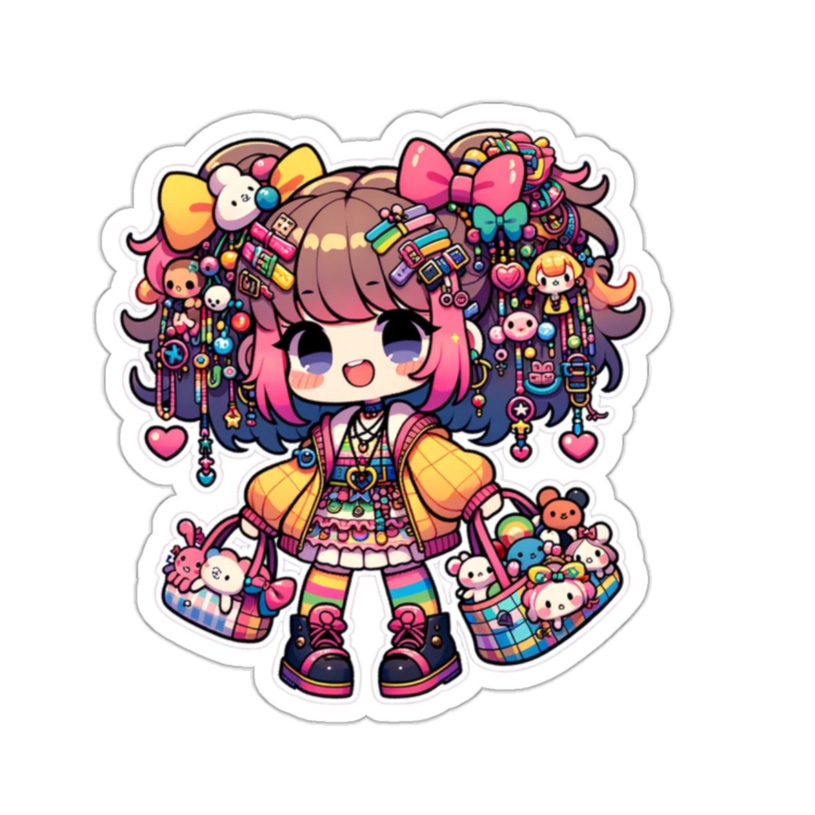 Nanami - Decorakei Fashion Kiss-cut Sticker, Anime Girl, J-fashion ...
