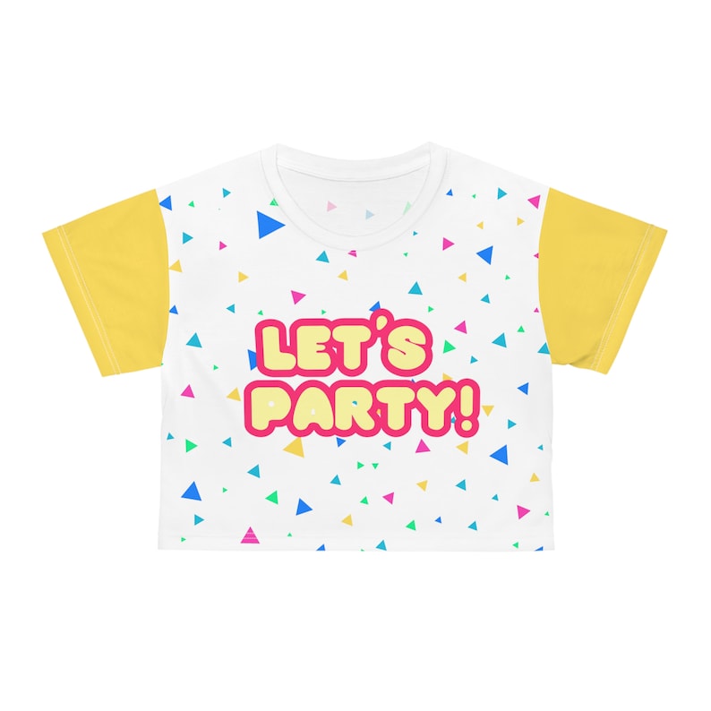 Let's Party Toy Chica Crop Tee, Crop Top. FNAF, Five Nights T-shirt ...