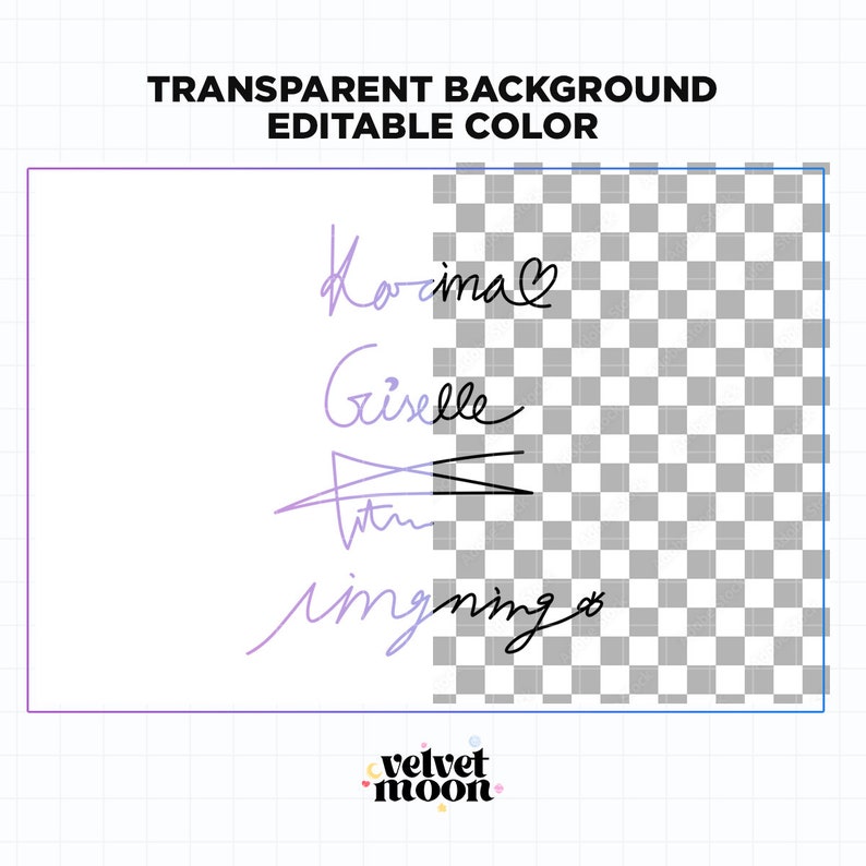 AESPA Autograph Signature Kpop Vector Files (digital Download) - Etsy