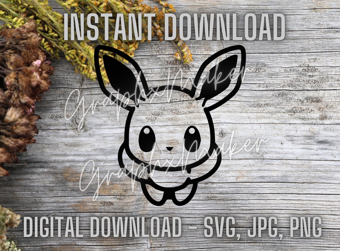 Eevee Design Svg Jpg Png - Pokemon Eevee Pikachu Pokémon GO Espeon ...