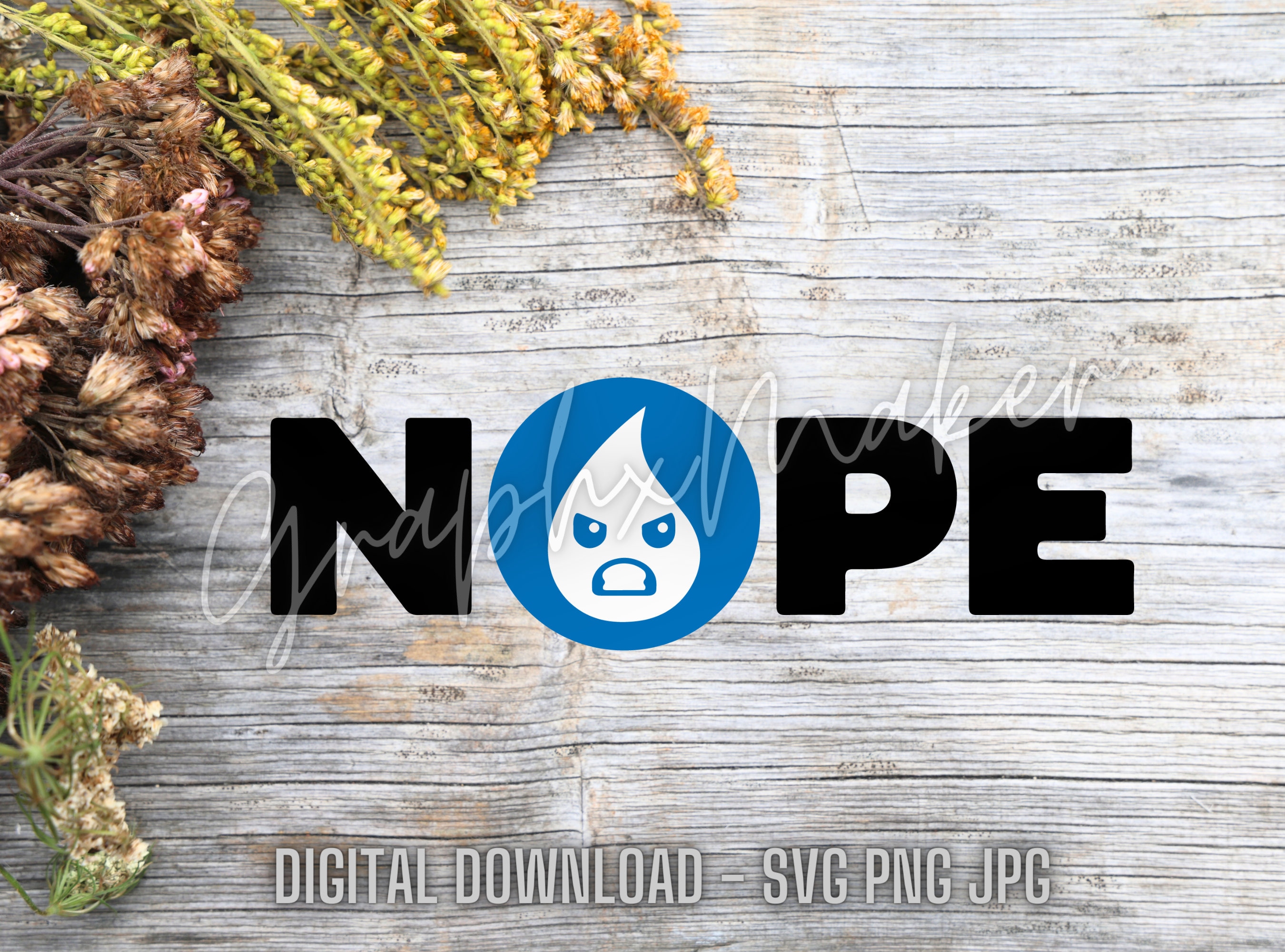 Magic the Gathering Nope Design SVG JPG PNG - Mtg - Magic Phyrexian Nope - Etsy