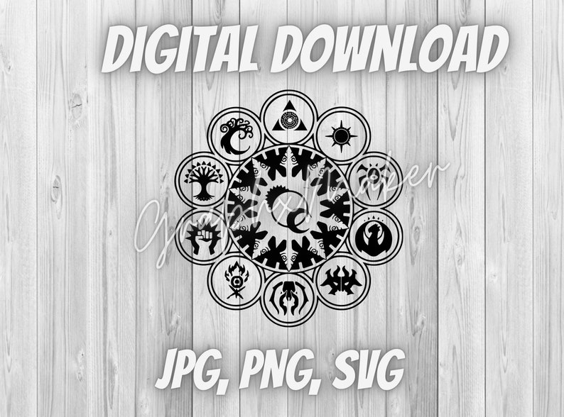 Magic the Gathering Ravnica Guild Pack Design SVG JPG PNG - Mtg - Magic ...