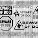 Beware of Dog Digital Download | 6-pack Warning Sign Designs ...