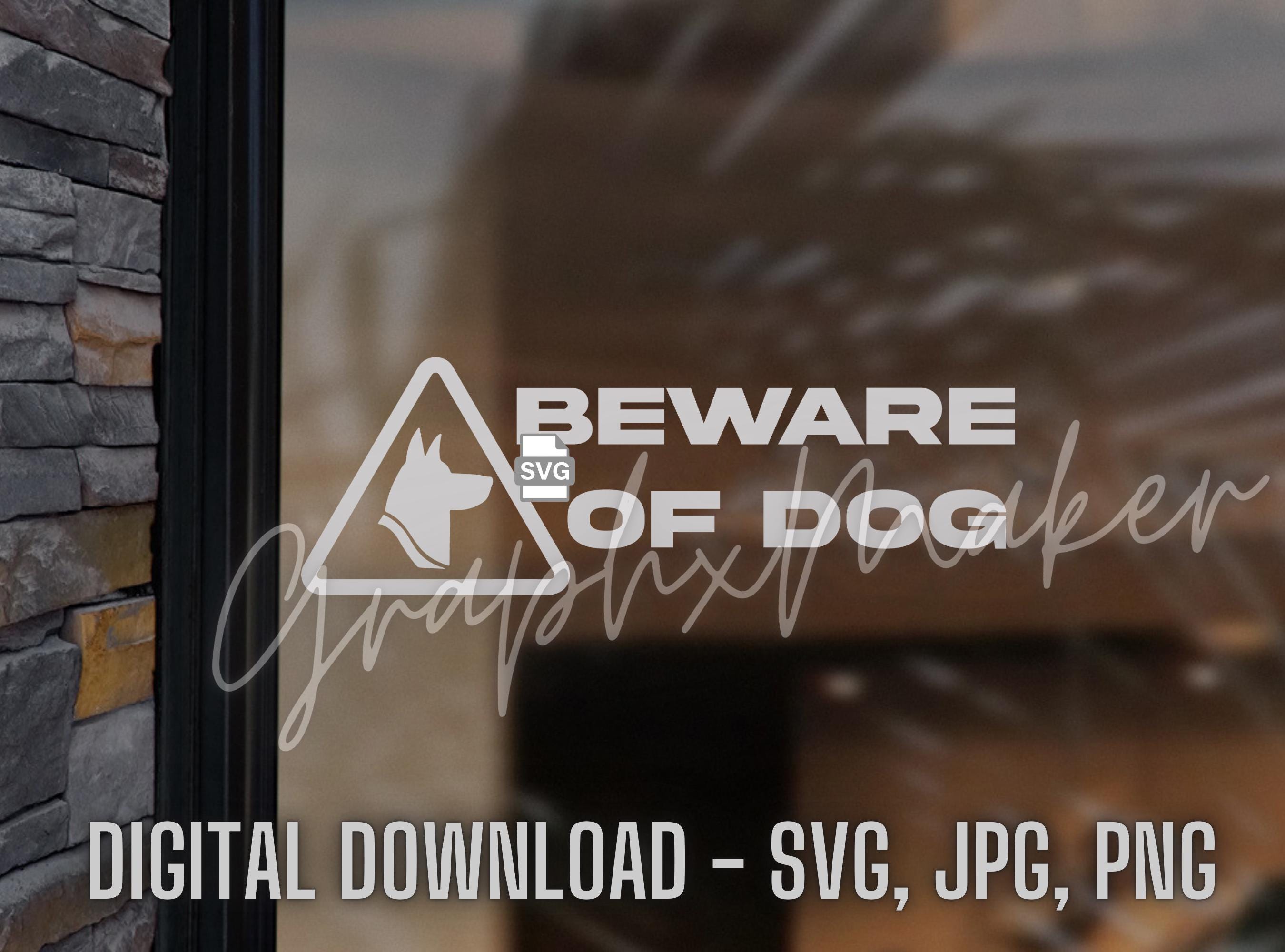 Beware of Dog Digital Download | 6-pack Warning Sign Designs ...