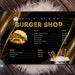 Burger Shop Food Menu | Fully Editable Food Menu | Editable Menu ...