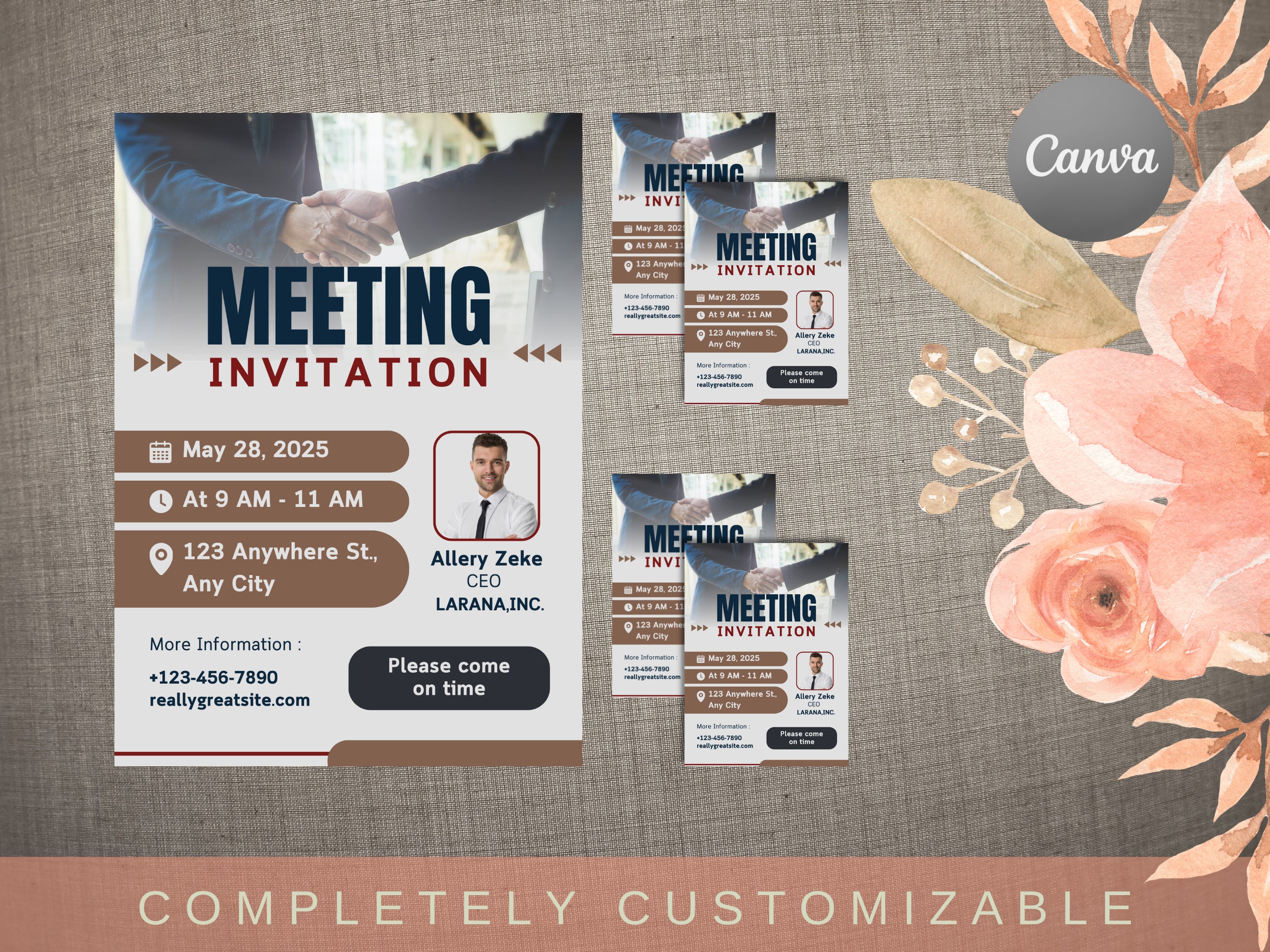 Professional Business Meeting Notes Template | Streamlined, Editable ...