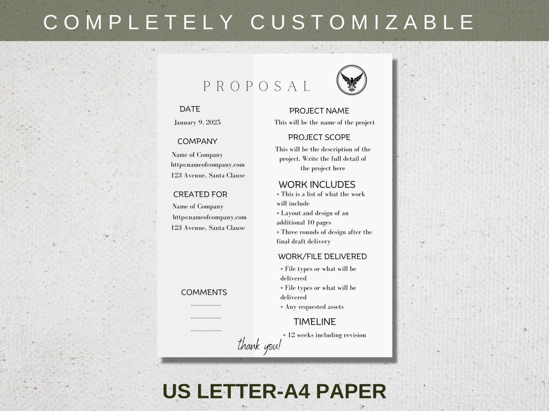 Job Proposal | Fully Editable CV | Editable Resume Template| Custom CV ...