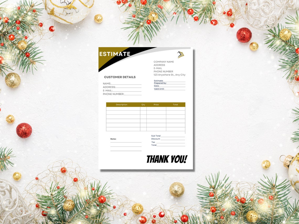 Job Estimate | Fully Editable CV | Editable Resume Template| Estimate ...