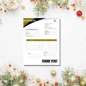 Job Estimate | Fully Editable CV | Editable Resume Template| Estimate ...