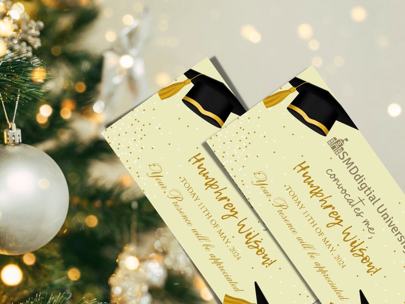 Editable Convocation Invite | Fully Editable Convocation Card ...