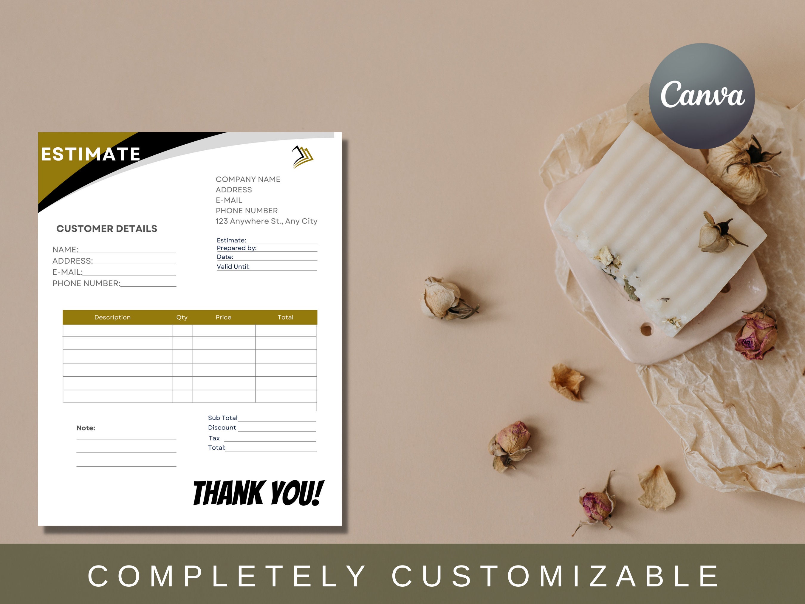 Job Estimate | Fully Editable CV | Editable Resume Template| Estimate ...
