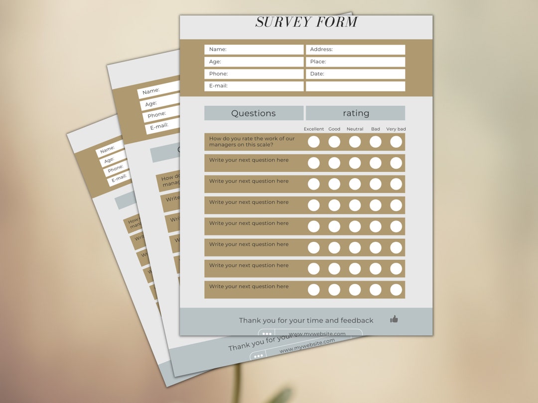 Customer Service Survey | Feedback Survey | Client Survey Template ...