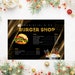 Burger Shop Food Menu | Fully Editable Food Menu | Editable Menu ...