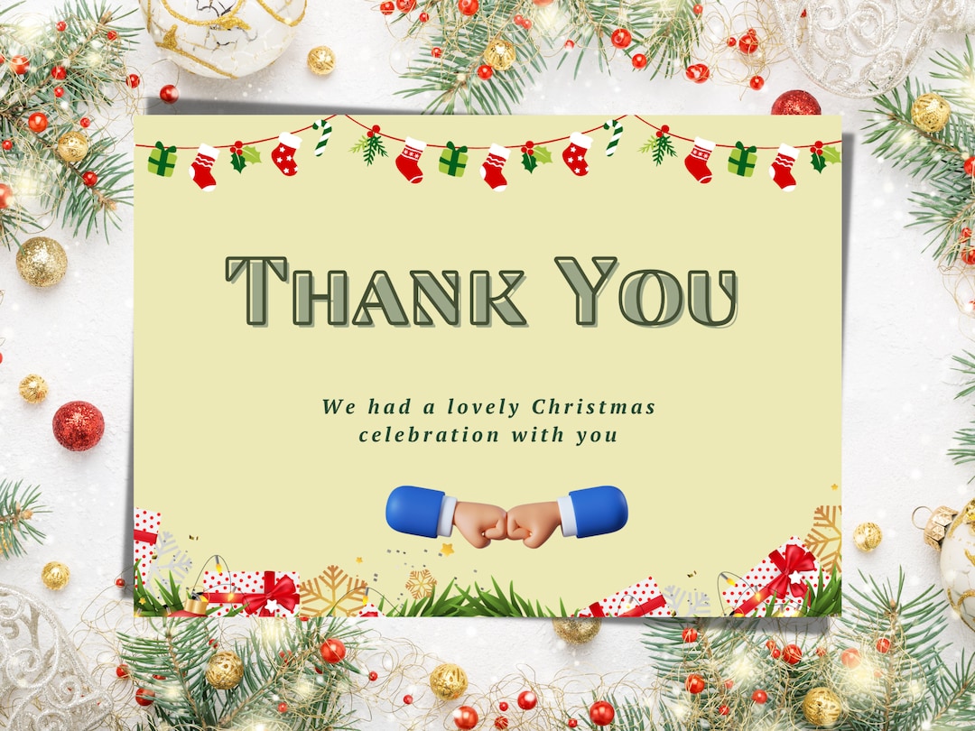 Thank You Card Fully Editable Editable Thank You Template Gift Card ...