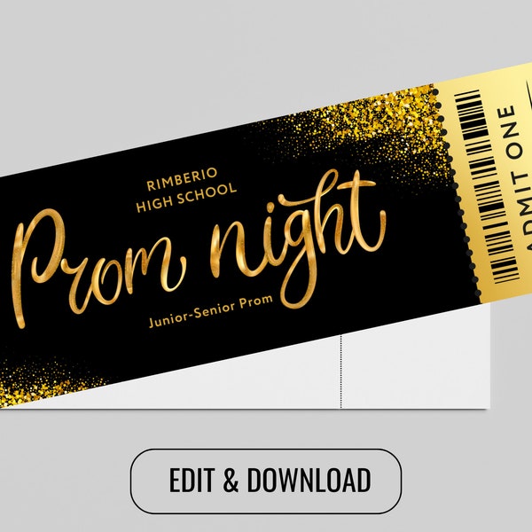 Prom Ticket - Etsy