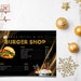 Burger Shop Food Menu | Fully Editable Food Menu | Editable Menu ...