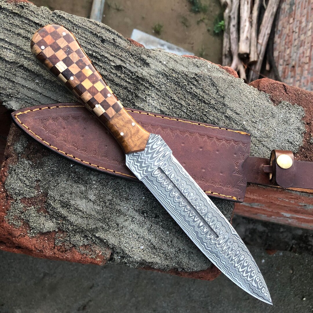 Dagger Knife-hand Made Damascus Steel Dagger Knife/ Dagger Knife Both ...