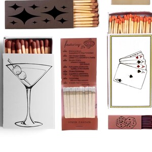 Vintage Matchbox Print, Martini Print, Trendy Matches Poster, Retro ...