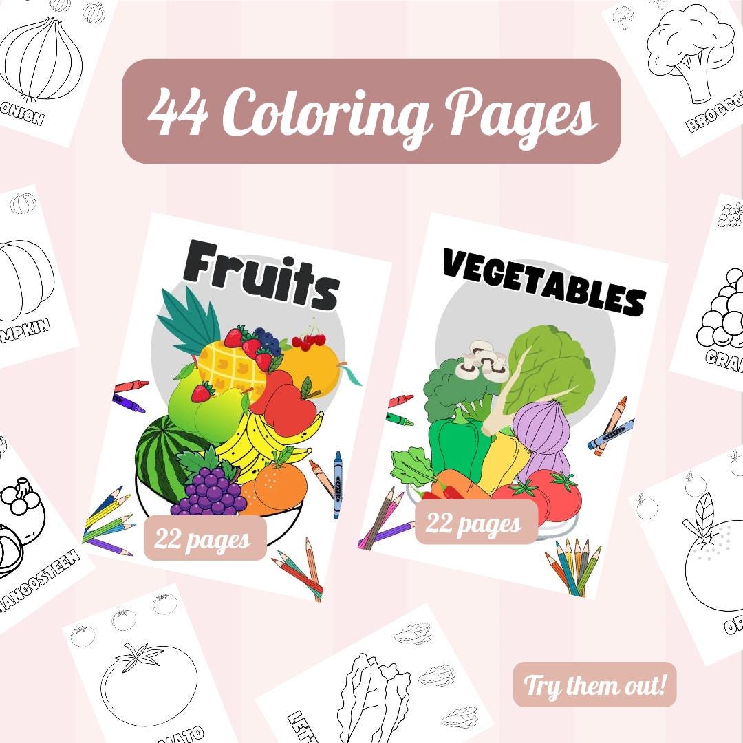 44 Coloring Pages for Kids | Preschoolers| Print at Home | Coloring ...