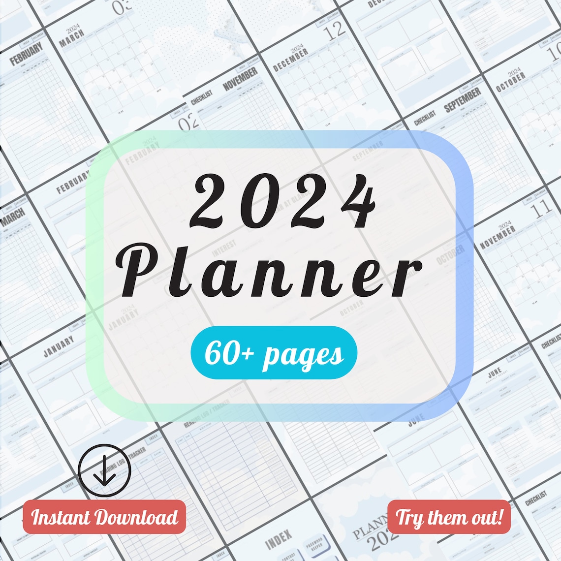 2024 Planner Printable, to Do List, 2024 Planner, 2024 Organizer ...