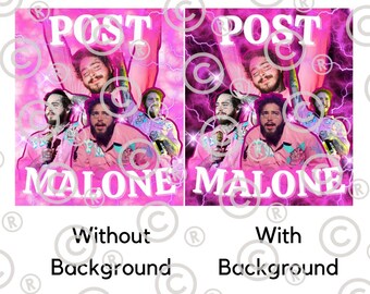 Post Malone Png for T Shirt Sublimation - Etsy