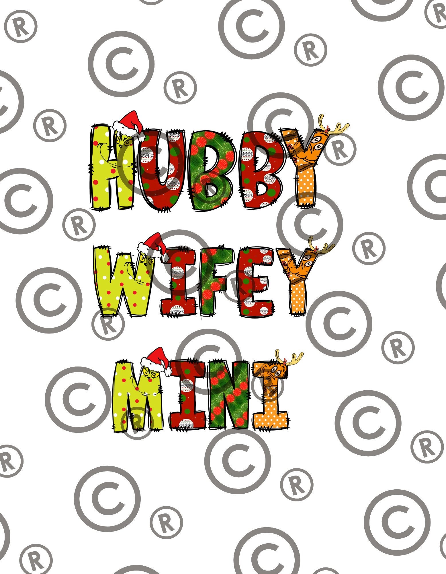 Family Christmas Holiday Names Png Files - Etsy