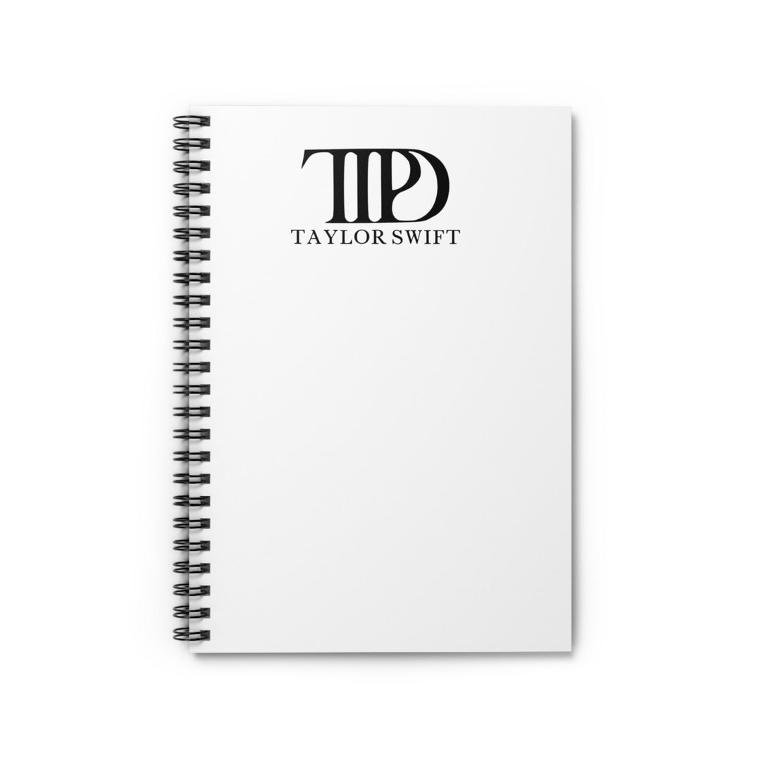 TTPD, Taylor Swift the Tortured Poets Department Lined Spiral Notebook ...