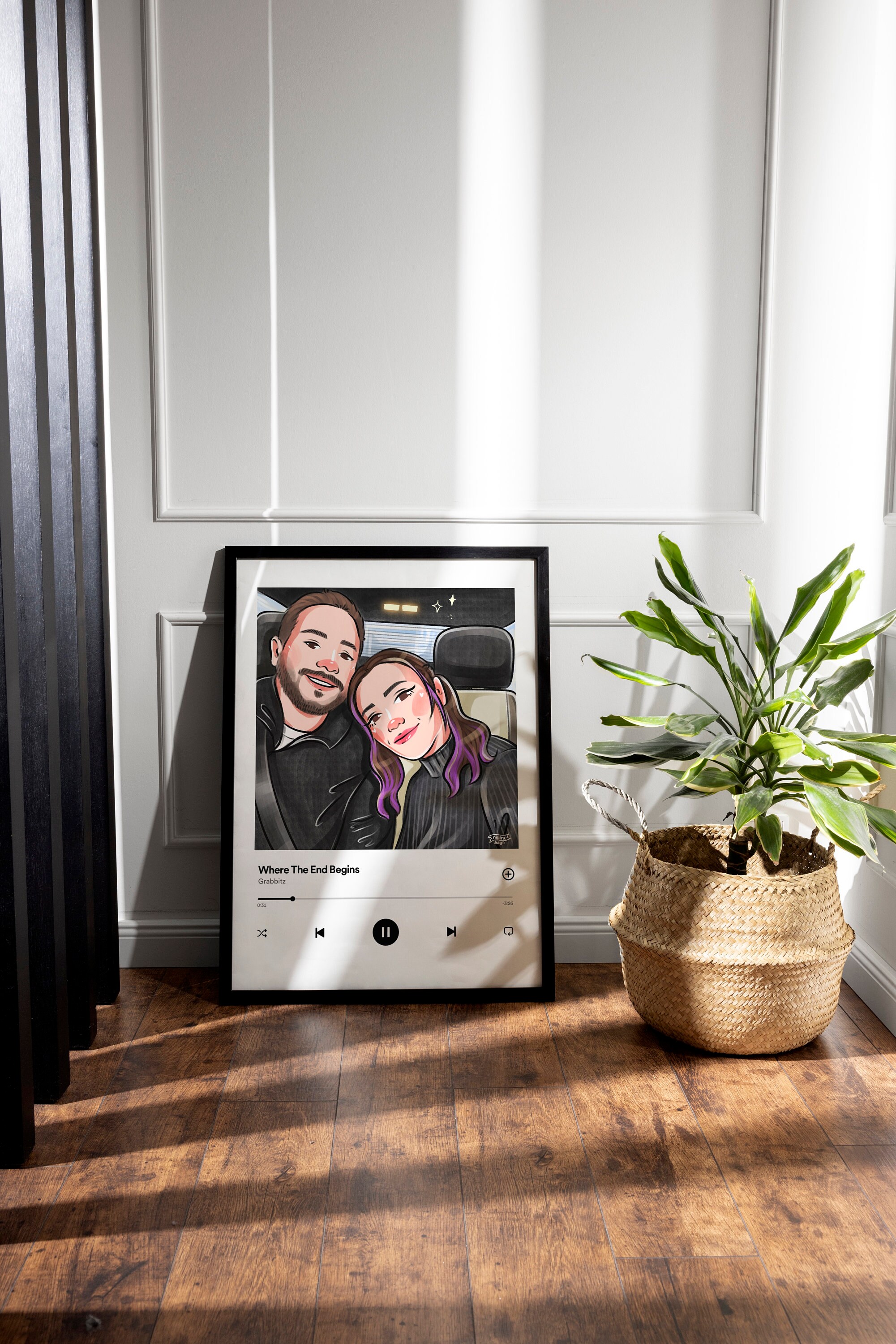 Custom Spotify Cover Portrait, Heartfelt Anniversary Gift for Couples ...